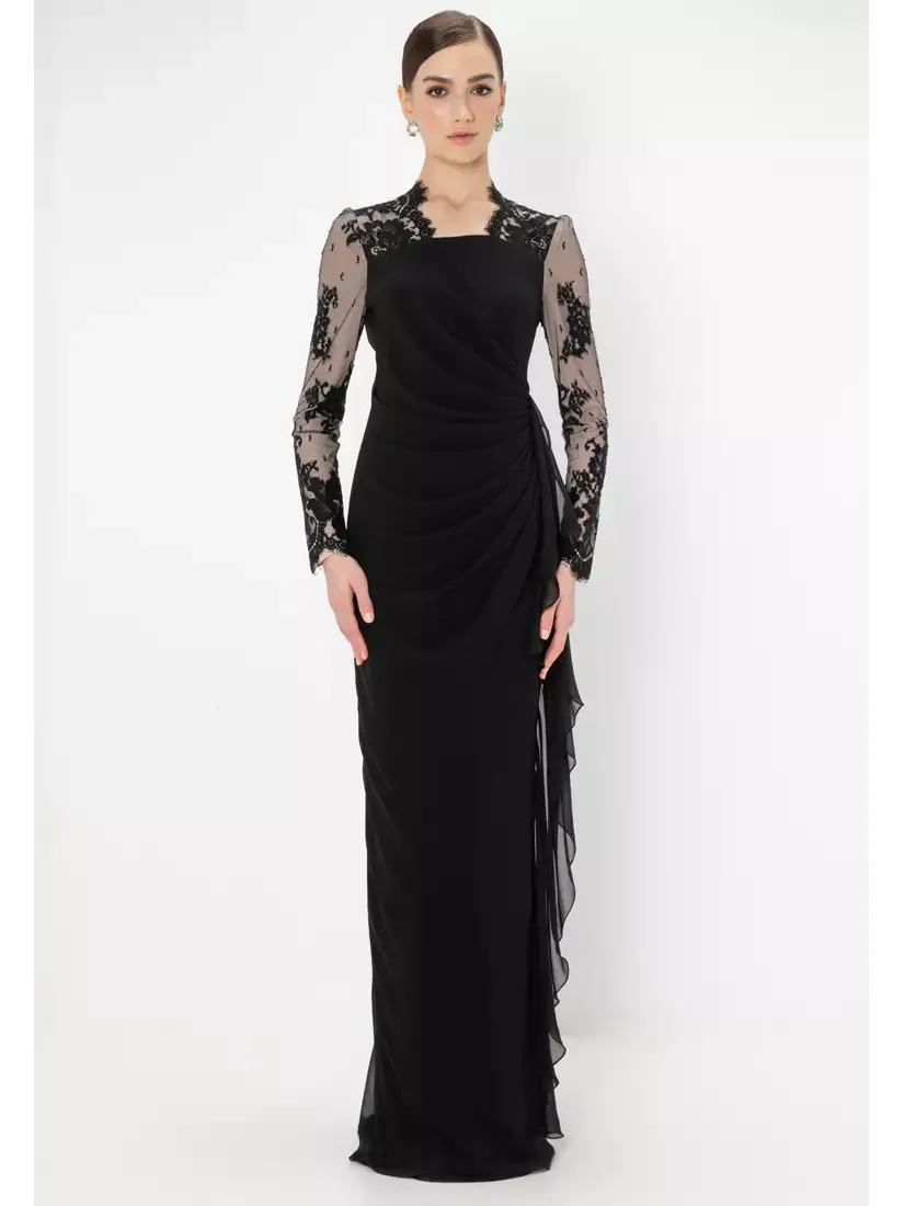 Nurita Harith Zenith Dress Black - Black - S | We Rent Fashion