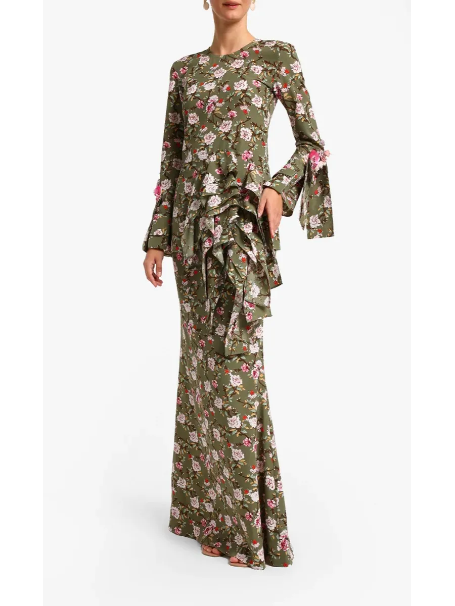 Rico Rinaldi Sarah Baju Kurung Kedah - S - Green | We Rent Fashion