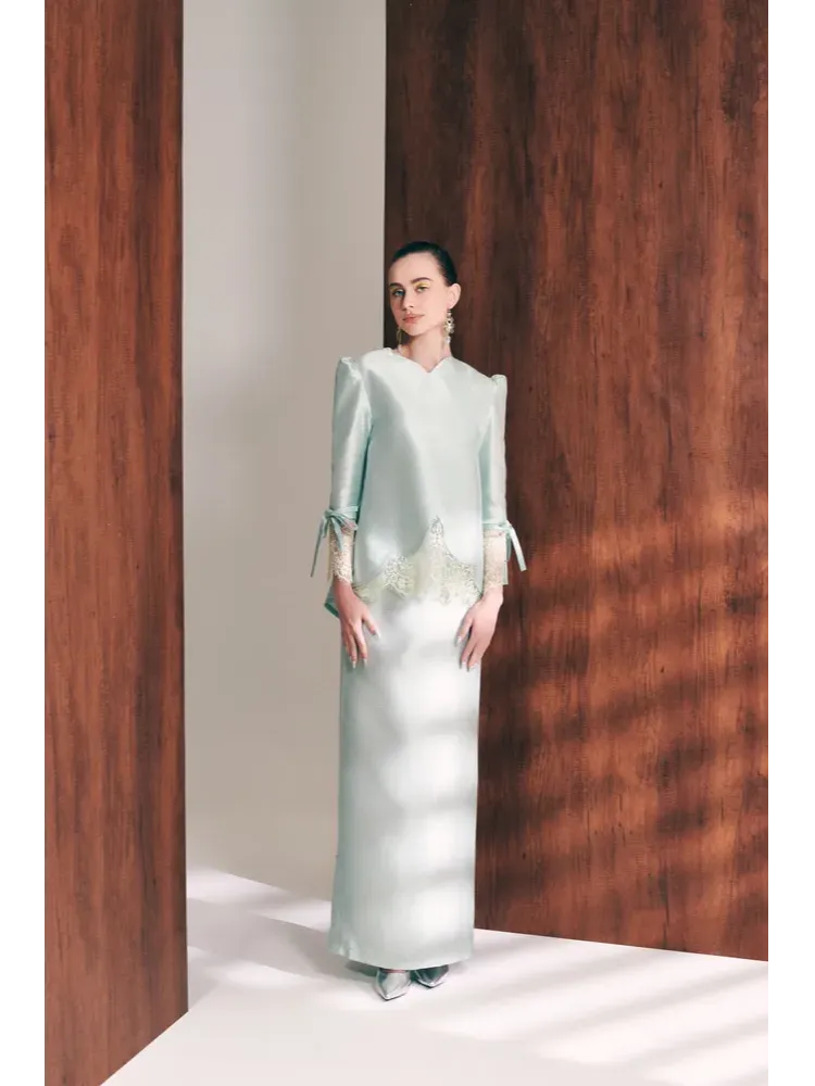 Taufiq Al Rahman Maya Baju Kurung Kedah Mint Green - Green - L | We ...