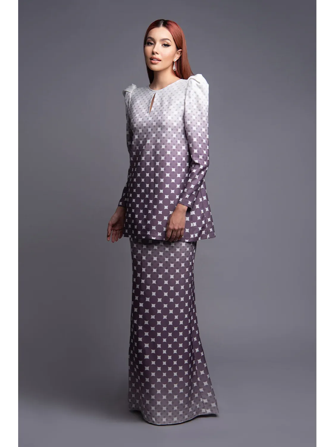 Rizman Ruzaini Amelia Baju Kurung in Mauve - Purple - L | We Rent Fashion