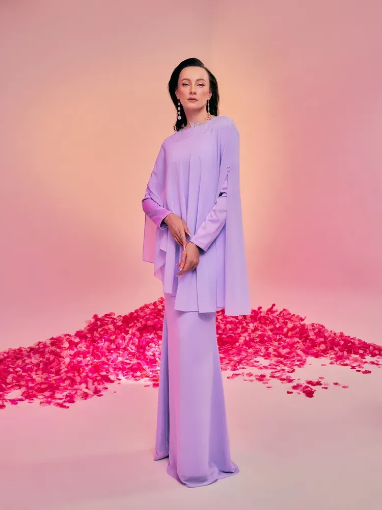 Taufiq Al Rahman Elle Baju Kurung Lilac - Purple - XL | We Rent Fashion